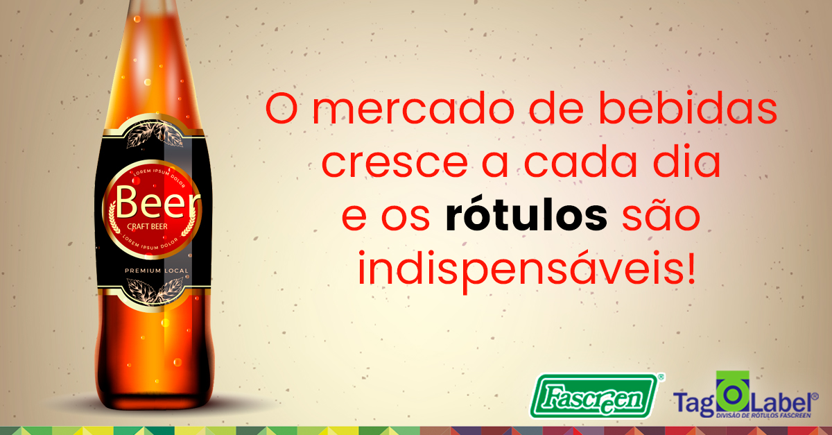 O mercado de bebidas cresce a cada dia e os rótulos são indispensáveis